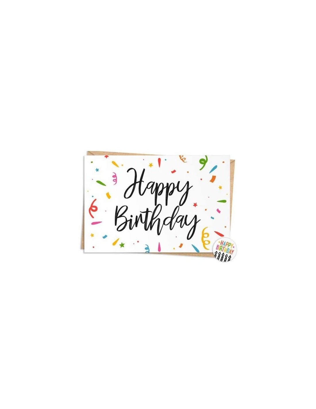 Tarjetas de feliz cumpleaños, el juego incluye, sobre de papel y ...