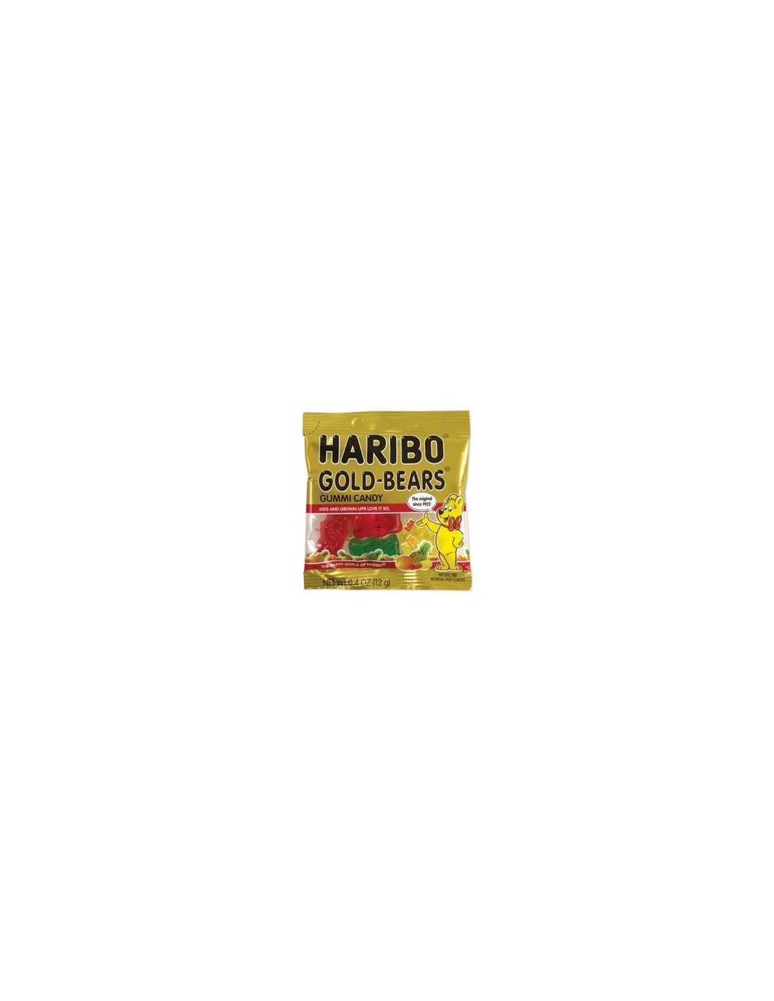 Haribo Goldbears Original Gummy Bear Treat Packs, 0.5 oz