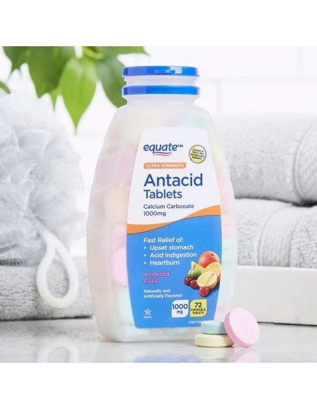 Equate Ultra Strength Antacid Chewable Fruit Tablets, over the Counter ...