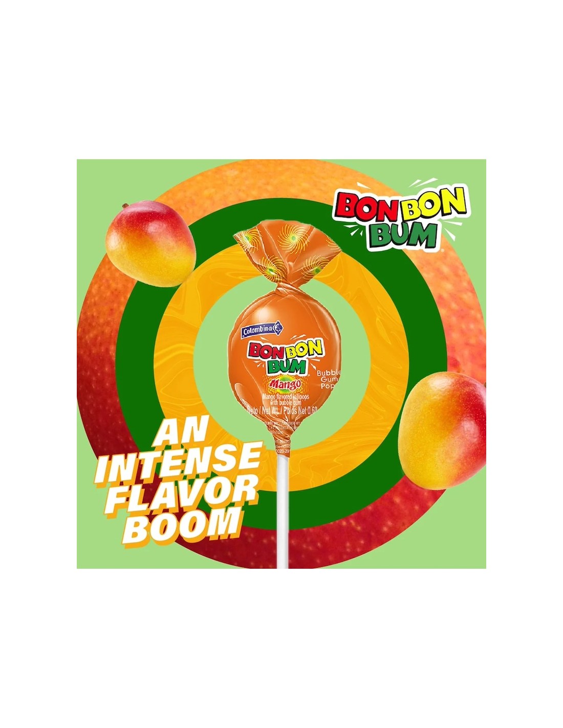 Colombina Bon Bon Bum Pops Mango